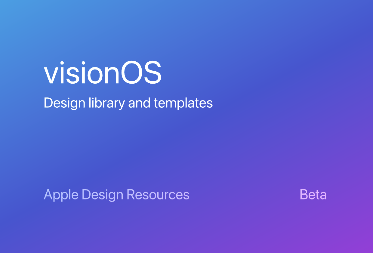 Apple visionOS素材资源分享-即时设计