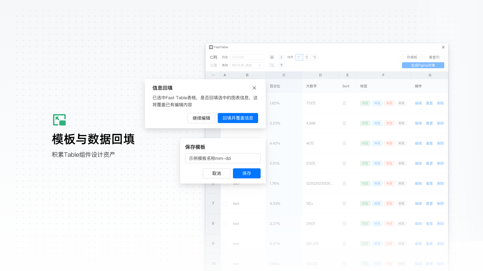 Fast Table插件-即时设计